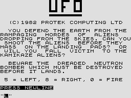 U.F.O. (1983) - MobyGames