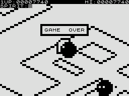 Screenshot of One Little Ghost (ZX81, 2012) - MobyGames
