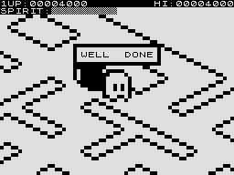 Screenshot of One Little Ghost (ZX81, 2012) - MobyGames