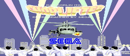 Screenshot of Choplifter! (Arcade, 1982) - MobyGames