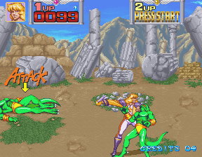 Screenshot of Metamorphic Force (Arcade, 1993) - MobyGames