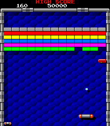 Screenshot of Arkanoid (Arcade, 1986) - MobyGames