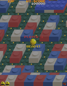 Screenshot of Pac-Mania (Arcade, 1987) - MobyGames