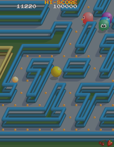 Screenshot of Pac-Mania (Arcade, 1987) - MobyGames