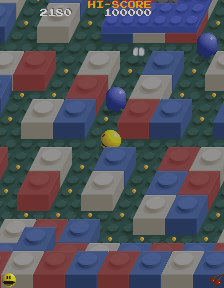 Screenshot of Pac-Mania (Arcade, 1987) - MobyGames