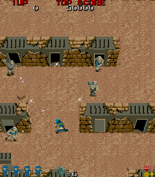 Screenshot of Commando (Arcade, 1985) - MobyGames