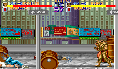 Screenshot of Final Fight (Arcade, 1989) - MobyGames
