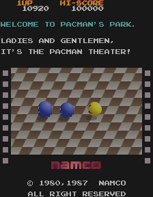 Screenshot of Pac-Mania (Arcade, 1987) - MobyGames