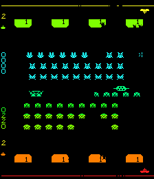 Screenshot of Space Invaders II (Arcade, 1980) - MobyGames