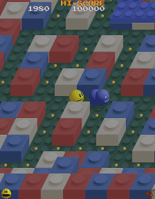 Screenshot of Pac-Mania (Arcade, 1987) - MobyGames