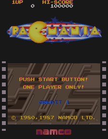 Screenshot of Pac-Mania (Arcade, 1987) - MobyGames