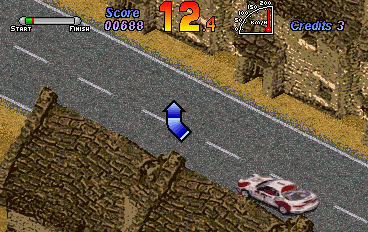 Screenshot of World Rally Championship (Arcade, 1993) - MobyGames
