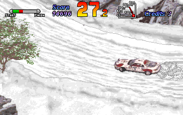 Screenshot of World Rally Championship (Arcade, 1993) - MobyGames