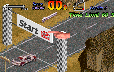 Screenshot of World Rally Championship (Arcade, 1993) - MobyGames