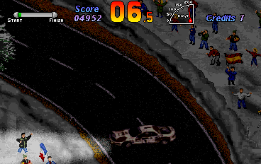 Screenshot of World Rally Championship (Arcade, 1993) - MobyGames
