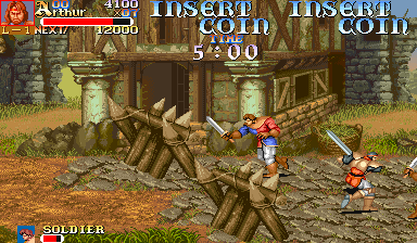 Screenshot of Knights of the Round (Arcade, 1991) - MobyGames