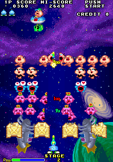 Screenshot of Space Invaders '95: The Attack of Lunar Loonies (Arcade ...