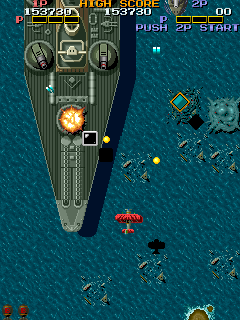 Screenshot of Fire Shark (Arcade, 1989) - MobyGames