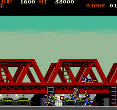 Screenshot of Rush'n Attack (Arcade, 1985) - MobyGames