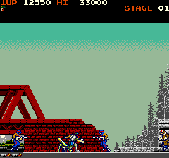 Screenshot of Rush'n Attack (Arcade, 1985) - MobyGames