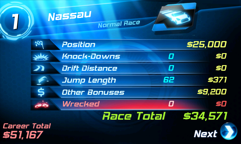 Screenshot of Asphalt 6: Adrenaline (Android, 2010) - MobyGames