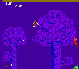 Screenshot of The Legend of Kage (NES, 1985) - MobyGames