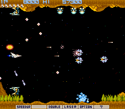 Screenshot of Gradius (Arcade, 1985) - MobyGames