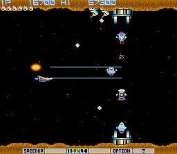 Screenshot of Gradius (Arcade, 1985) - MobyGames