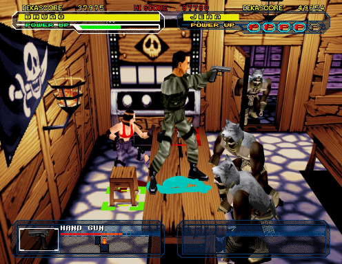 Screenshot of Dynamite Cop! (Arcade, 1999) - MobyGames