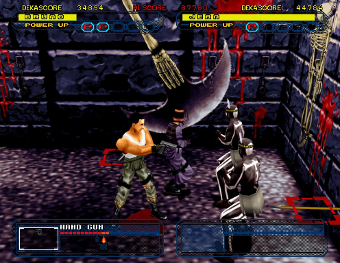 Screenshot of Dynamite Cop! (Arcade, 1999) - MobyGames