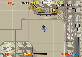 Screenshot of Alien Syndrome (Arcade, 1986) - MobyGames