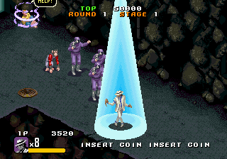 Screenshot of Michael Jackson's Moonwalker (Arcade, 1990) - MobyGames
