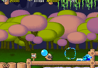 Screenshot of Liquid Kids (Arcade, 1990) - MobyGames