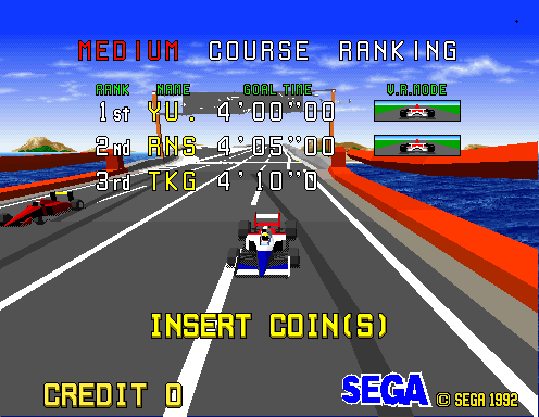 Screenshot of Virtua Racing (Arcade, 1992) - MobyGames