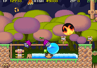 Screenshot of Liquid Kids (Arcade, 1990) - MobyGames