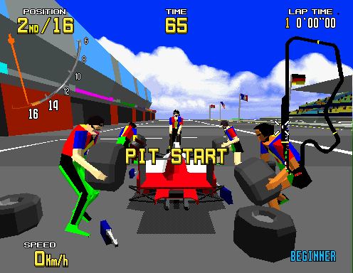 Screenshot of Virtua Racing (Arcade, 1992) - MobyGames