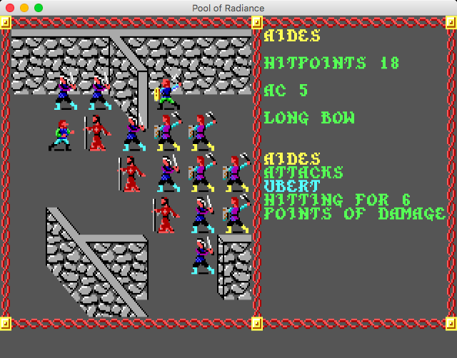 Screenshot of Pool of Radiance (Macintosh, 1988) - MobyGames