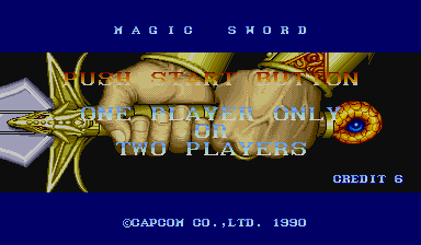 Screenshot of Magic Sword (Arcade, 1990) - MobyGames