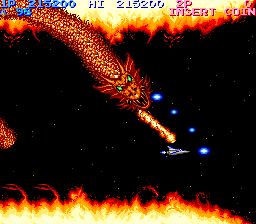 Screenshot of Life Force (Arcade, 1986) - MobyGames