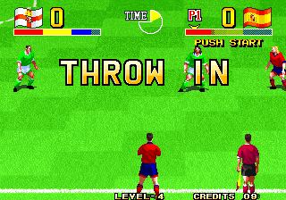 Screenshot of The Ultimate 11: SNK Football Championship (Arcade, 1996 ...