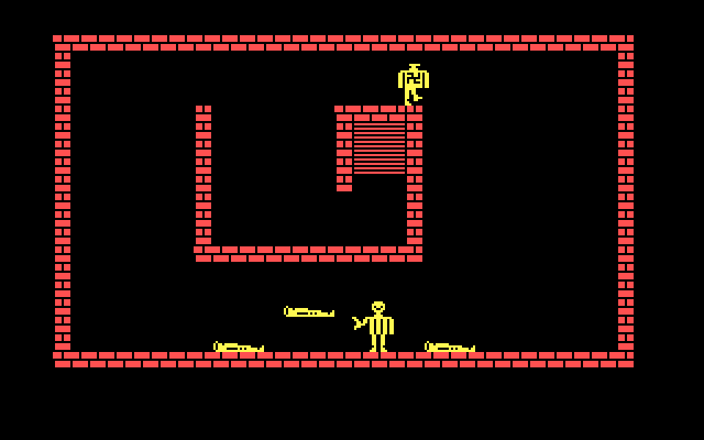 Screenshot of Castle Wolfenstein (DOS, 1981) - MobyGames