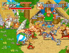 Screenshot of Astérix (Arcade, 1992) - MobyGames