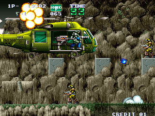 Screenshot of GunForce: Battle Fire Engulfed Terror Island (Arcade ...