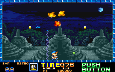 Screenshot of Super Buster Bros. (Arcade, 1990) - MobyGames