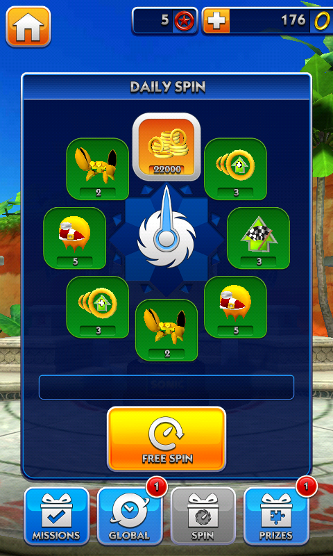 Screenshot of Sonic Dash (Android, 2013) - MobyGames