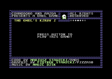 Screenshot of The Exel’s Kirby (Commodore 64, 1994) - MobyGames