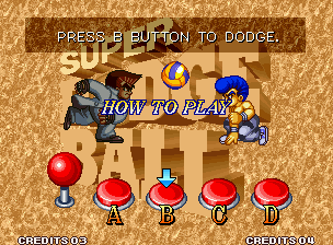 Screenshot of Super Dodge Ball (Arcade, 1996) - MobyGames