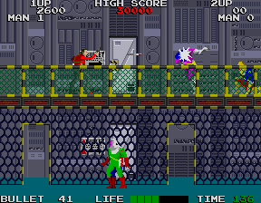 Screenshot of Rolling Thunder (Arcade, 1986) - MobyGames