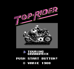Screenshot of Top-Rider (NES, 1988) - MobyGames