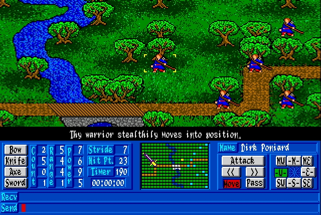 Screenshot of Medieval Warriors (Amiga, 1991) - MobyGames